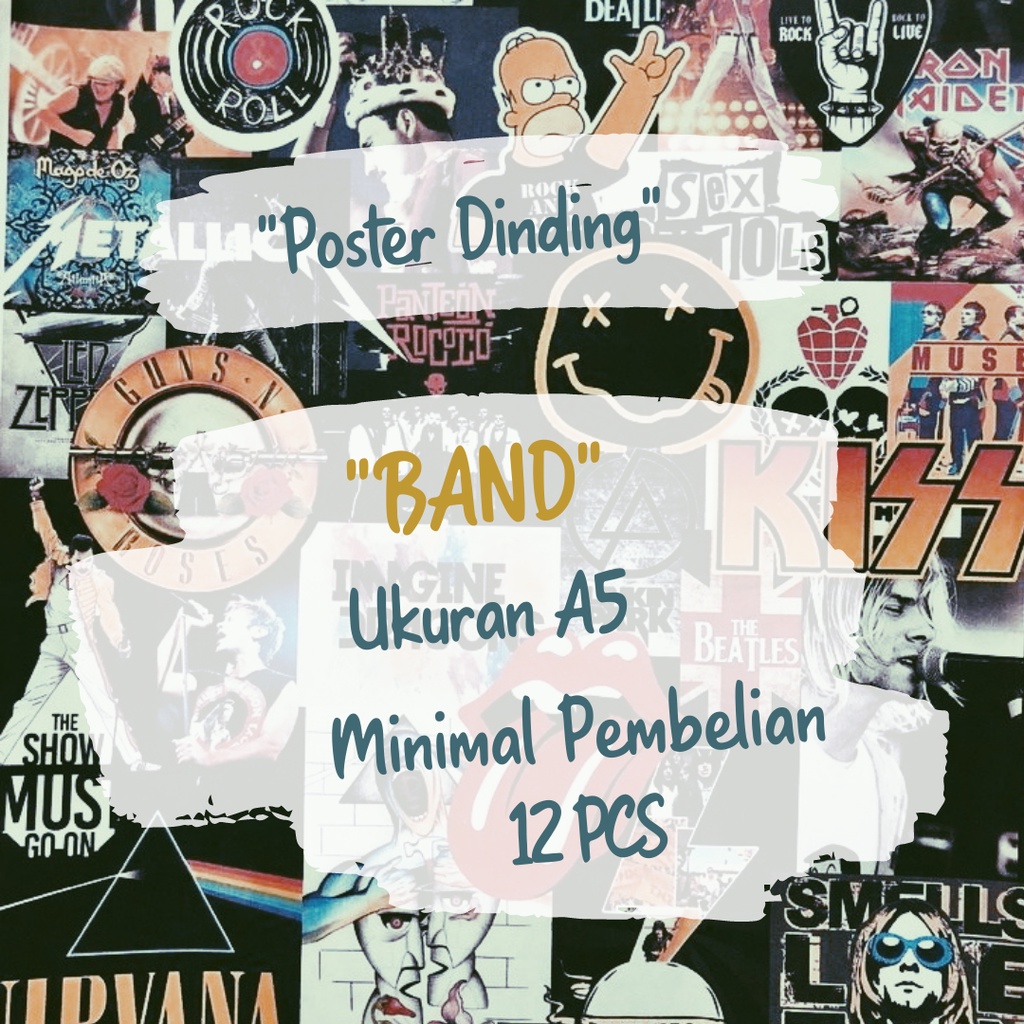 Jual POSTER BAND | POSTER DINDING AESTHETIC BAND | POSTER MURAH BAND ...