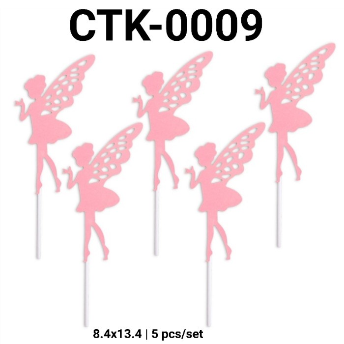 Jual CTK-0009 CAKE TOPPER KERTAS TUSUK HIASAN KUE TINKERBELL PERI FAIRY ...