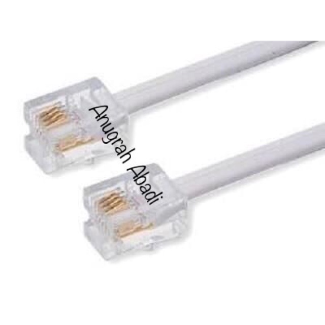 Jual DISKON KABEL ROSET 2M PLUS PIN RJ-11 KANAN DAN KIRI | Shopee Indonesia