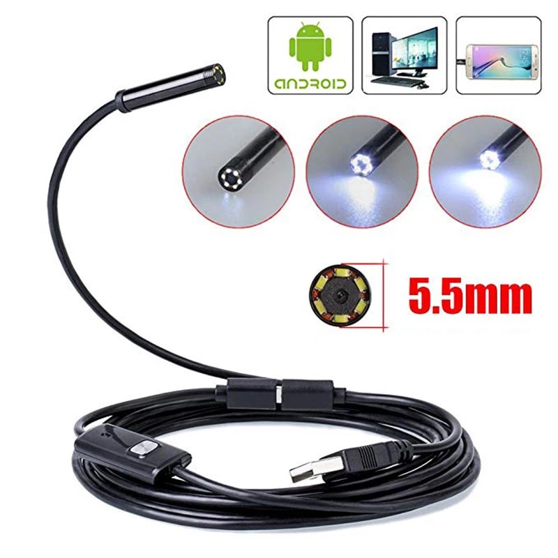 Jual Camera Borescope Android Pc Laptop 7mm 4cm Focal Distance ...
