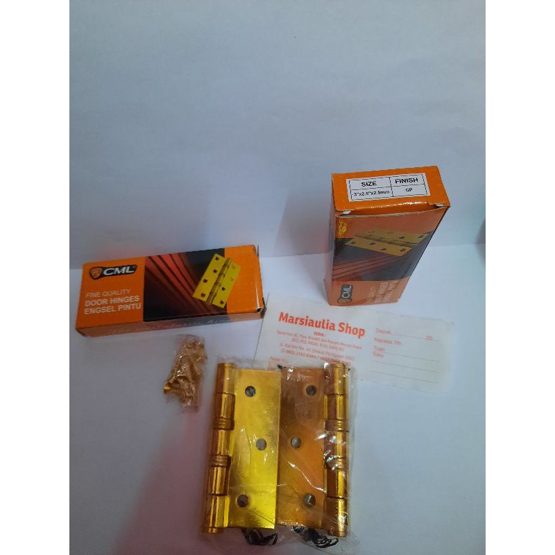 Jual engsel pintu jendela stainless camel 3 inch gold kuning engsel ...