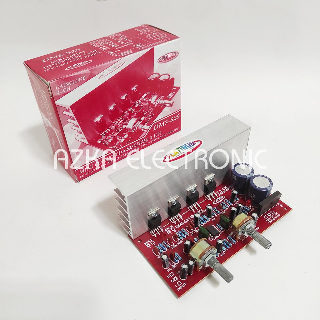 Jual Kit Power Amplifier Speaker Aktif 2.1 Channel TDA2030 DMS 525 | Shopee Indonesia