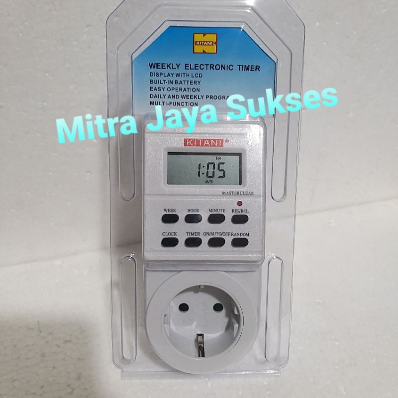 Jual Stop kontak colokan AC timer digital KITANI | Shopee Indonesia