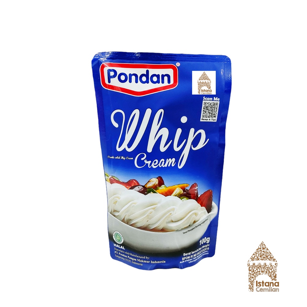 Jual Pondan Whip Cream Premiks 100 Gram | Shopee Indonesia