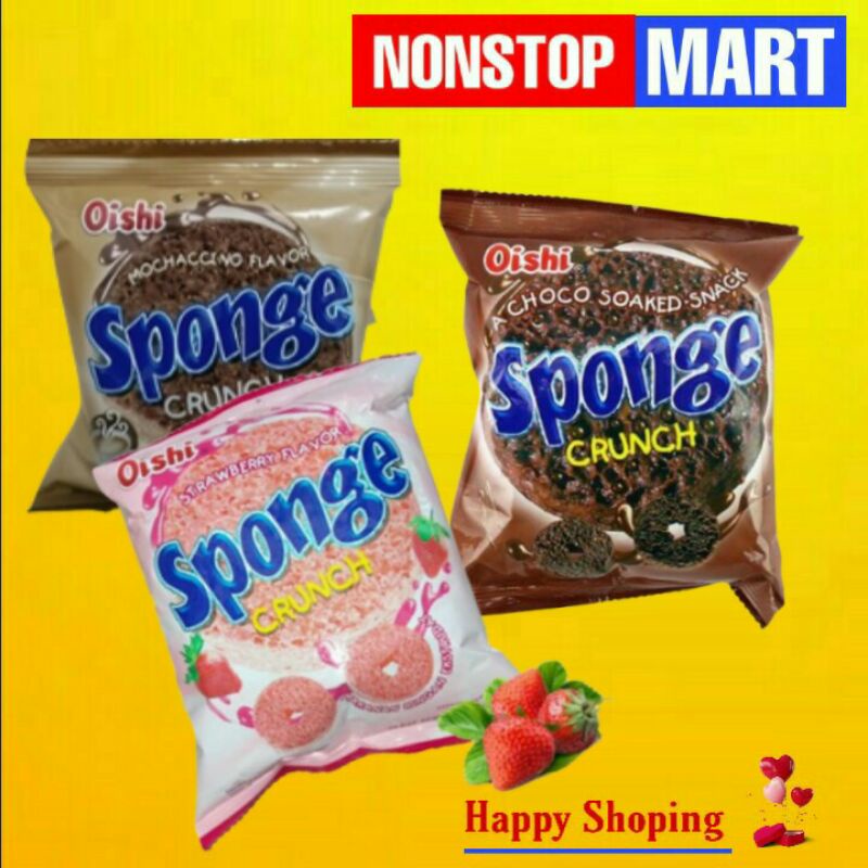 Jual SPONGE KECIL Crunch oishi 1 Pack isi 20 x 9gr | Shopee Indonesia