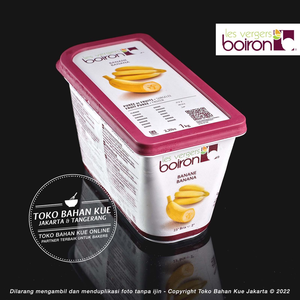 Jual Boiron Fruit PUREE Banana 1kg Sari Rasa Buah Pisang Frozen Food ...