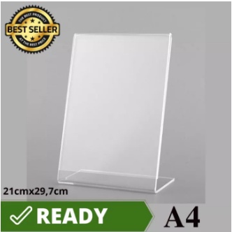 Jual Acrylic Tent Holder A4 Model L/Akrilik Model L A4 | Shopee Indonesia