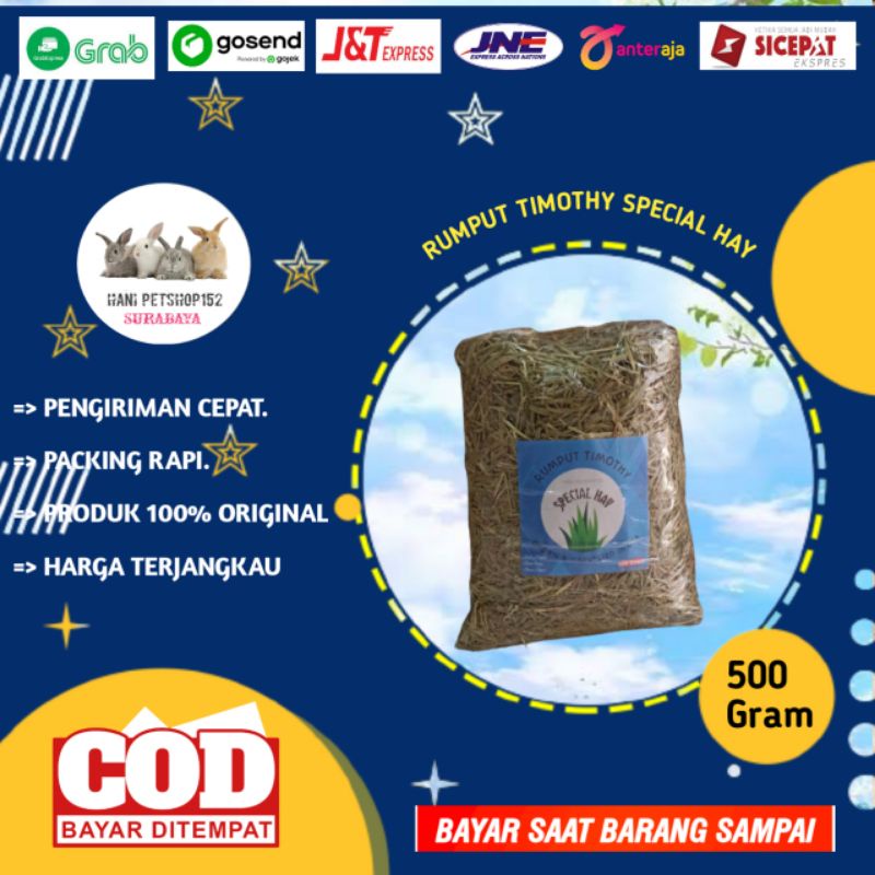 Jual RUMPUT TIMOTHY SPESIAL HAY REPACK 500Gram - 1KG | Shopee Indonesia