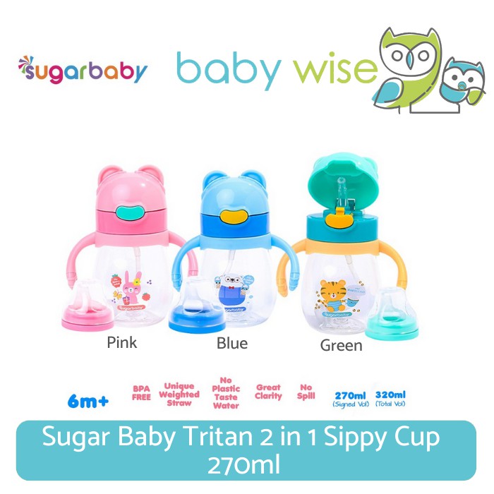 Jual Sugar Baby Tritan 2 in 1 Sippy Cup 270ml - Botol Minum Anak | Shopee Indonesia