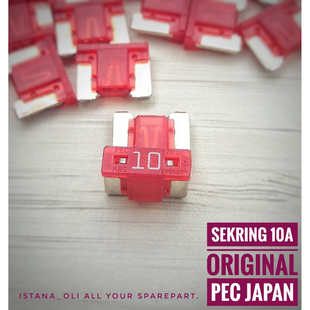 Jual Sekring Fuse Micro Mini 7,5A 10A 15A 20A 25A 30A Tancap Buntung ...