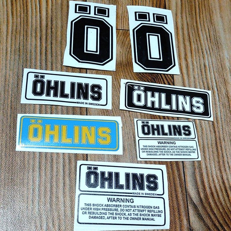 Jual STIKER SKOK OHLINS LOGO OHLINS TRANSPARAN LIKE ORI STIKER SKOK ...