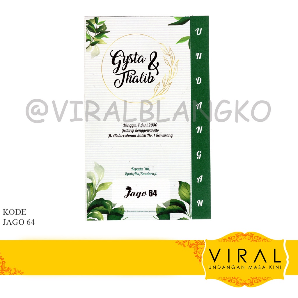 Jual Blangko Undangan Pernikahan Jago 64 Harga Murah | Shopee Indonesia