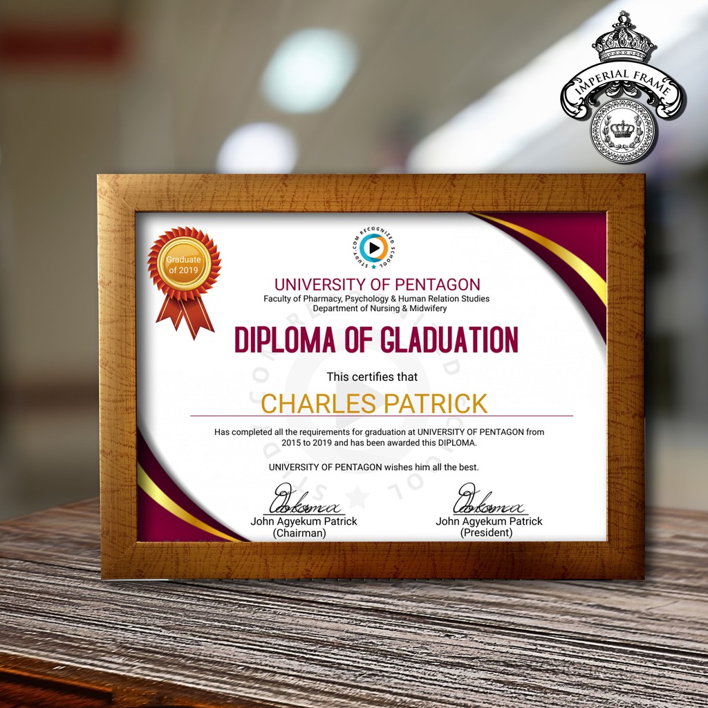 Jual Bingkai Frame Figura Foto Ijazah A4 ( 21x30 cm ) Gold Polos ...