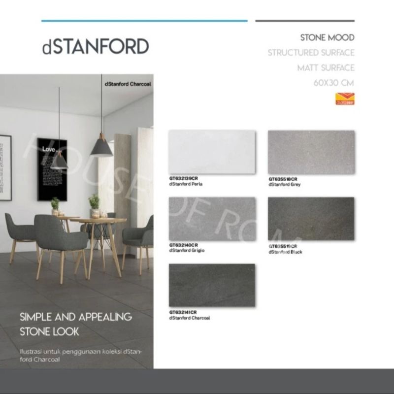 Jual Granit Roman dStanford Series (Stone Mood) 30x60 / Granit Lantai ...