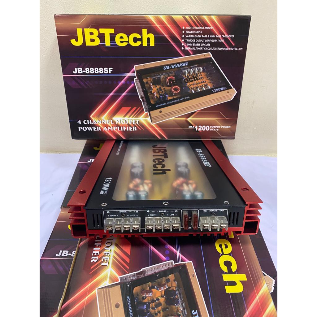 Jual POWER AMPLIFIER 4 CHANNEL JB TECH JB-8888SF 1200 WATTS | Shopee Indonesia