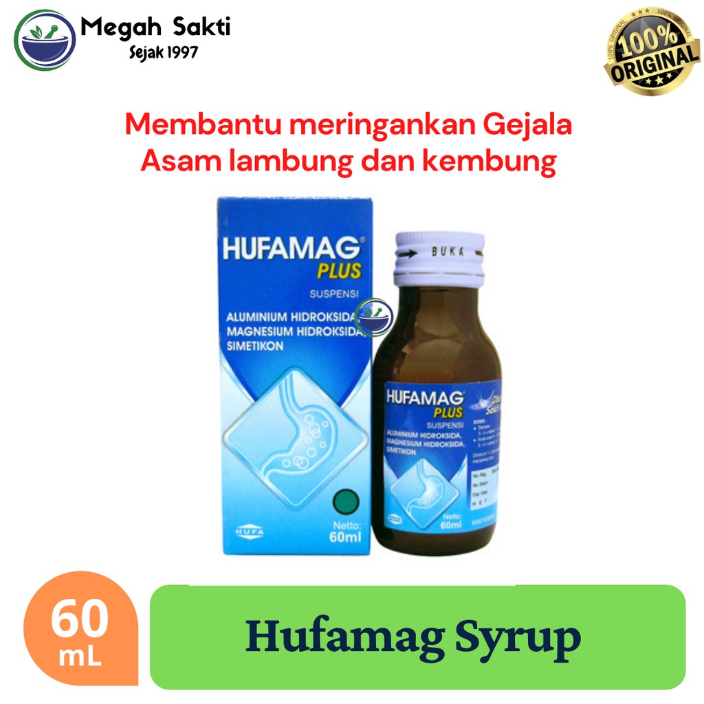 Jual MGS - Hufamag Plus - Syrup Obat sakit maag | Shopee Indonesia