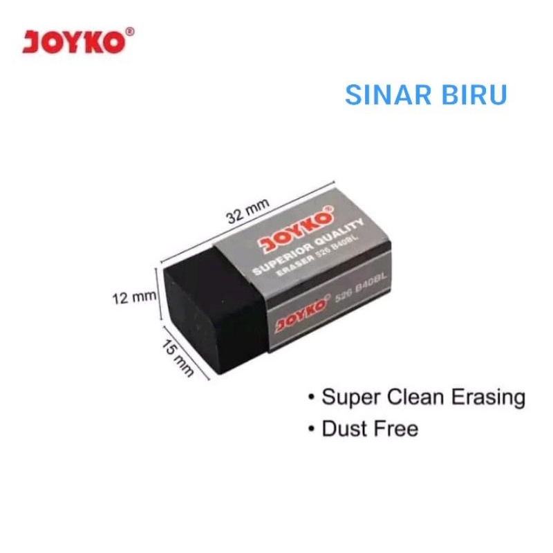 Jual Penghapus Pensil Joyko B40 Hitam | Shopee Indonesia