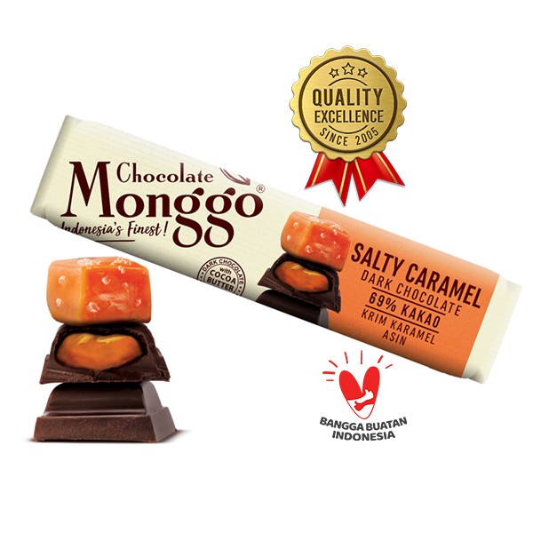Jual Chocolate Monggo | Salty Caramel & Dark Chocolate 40gr | Coklat ...