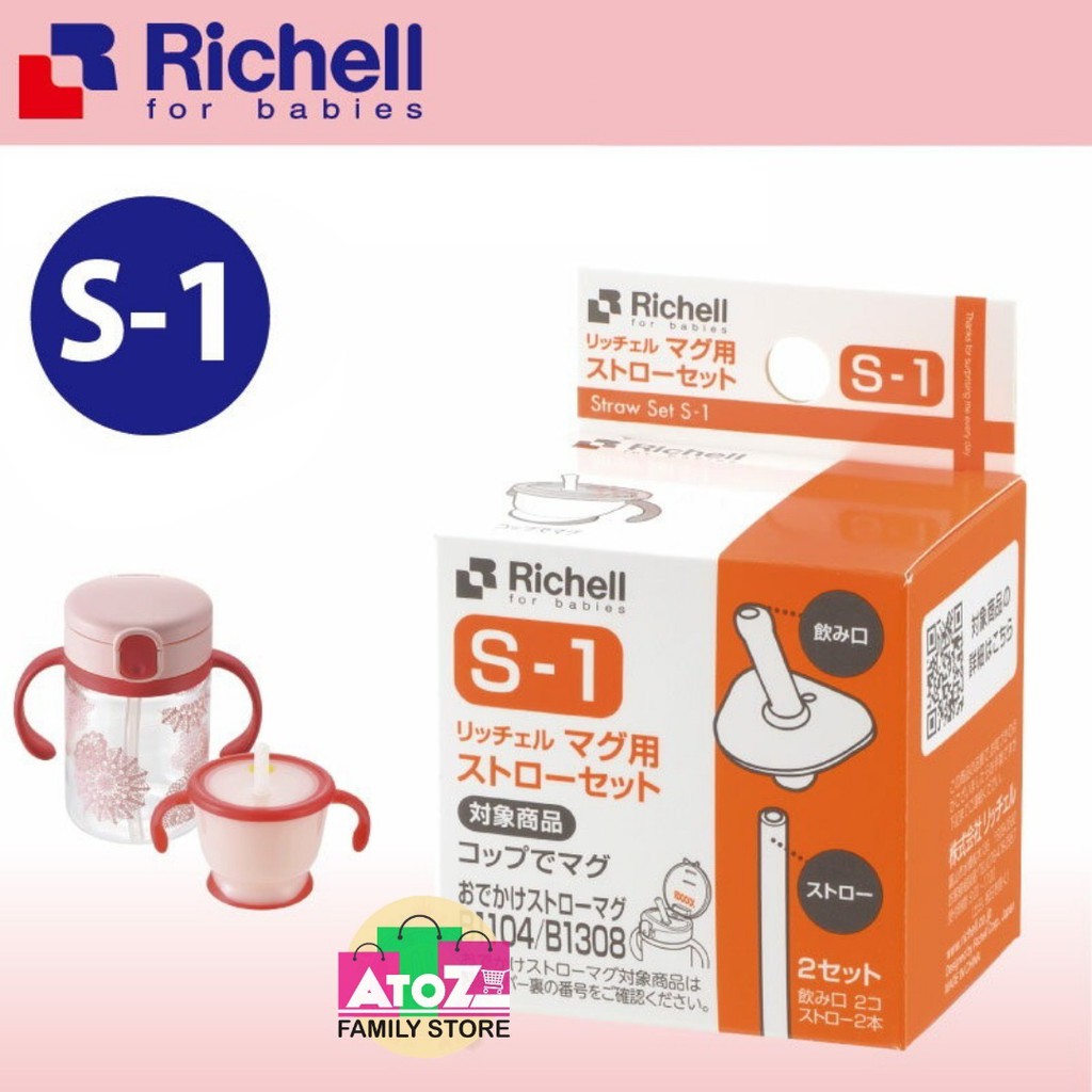 Jual Richell Straw Set S-1 | Shopee Indonesia