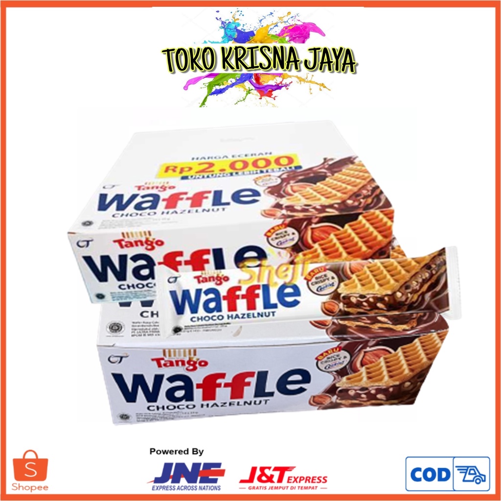 Jual Tango Waffle Choco Hazelnut Netto 12 Pcs X 25 Gr Shopee Indonesia