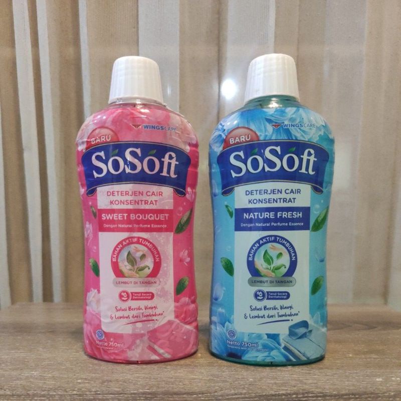 Jual SO SOFT DETERGEN CAIR KONSENTRAT New 700ML | Shopee Indonesia