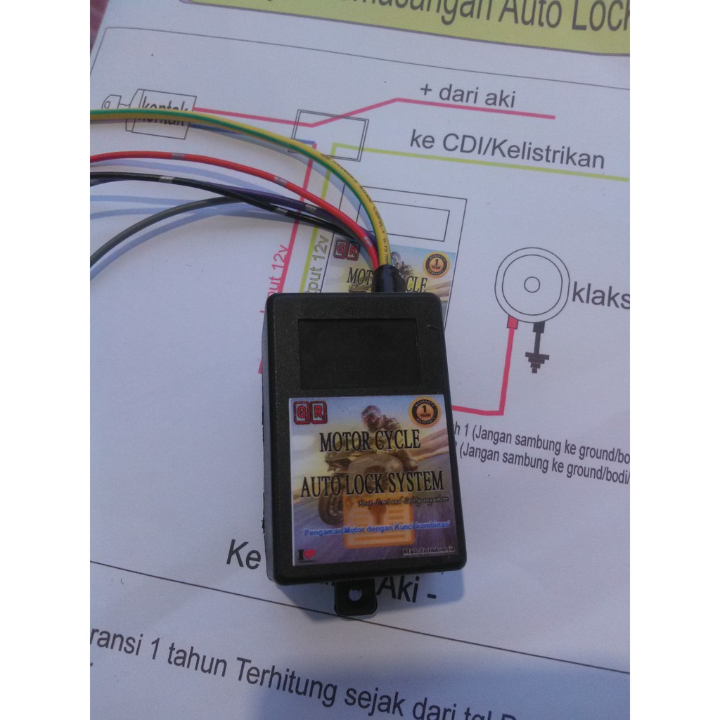 Jual pengaman anti maling/begal Sensor sentuh kombinasi(2 titik sentuh ...