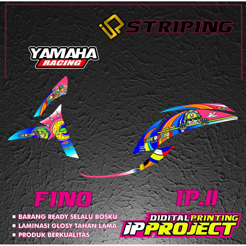Jual (COD) STRIPING MIO FINO/ FINO FI/ FINO 125 FI/ KONTES/THAILOOK/ORI ...