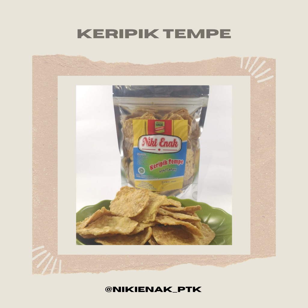 Jual [WAJIB PESAN PACKAGING] KERIPIK TEMPE KHAS PONTIANAK Per Bungkus ...
