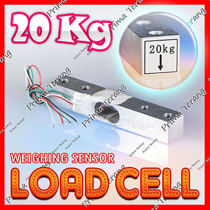 Jual 20Kg Load Cell Weighing Sensor Berat Timbangan Strain Gauge 20 Kg ...
