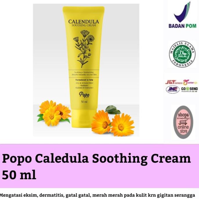 Jual Popo Calendula Soothing Cream 50Ml | Shopee Indonesia