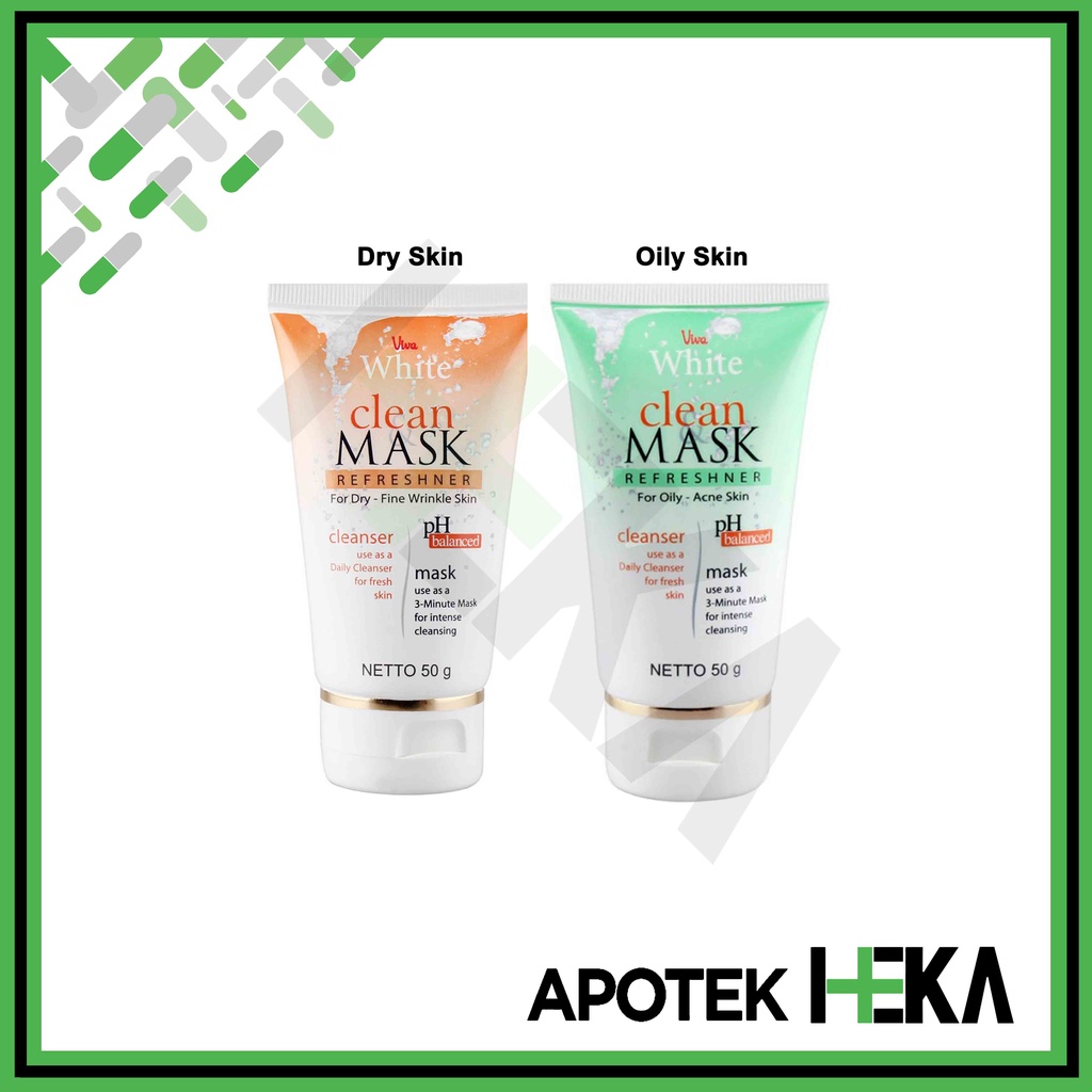 Jual Viva White Clean & Mask 50 g - Face Wash dan Masker 2in1 | Shopee ...