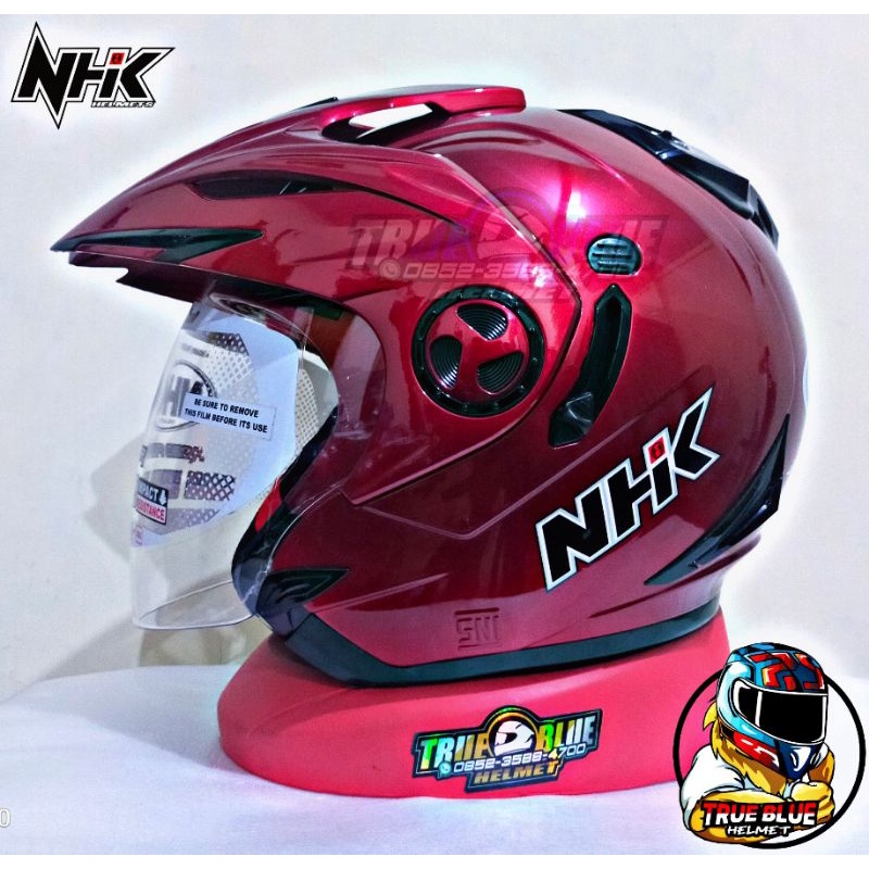 Jual Helm Open Face NHK AVIATOR Double Visor 100% ORIGINAL NHK | Shopee ...