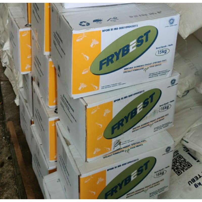 Jual Frybest Minyak Goreng Padat 15kg DUS Gojek Grab | Shopee Indonesia