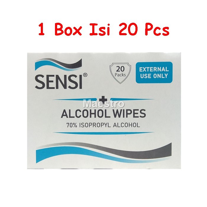Jual sensi alcohol wipes tisu basah alkohol tissue wipe | Shopee Indonesia
