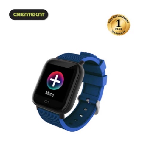 Jual Createkat Smartwatch SPO2 Smartband Katfit Watch Band - Blue ...