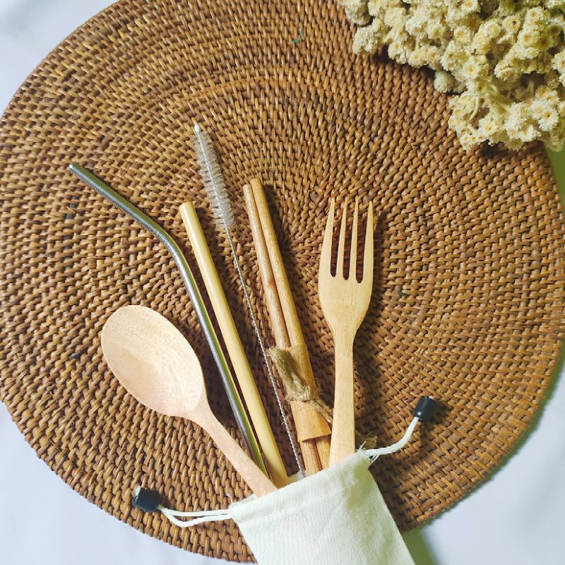 Jual Wooden Cutlery • Cutlery Set • Souvenir Cutlery • Sovenir Sendok ...