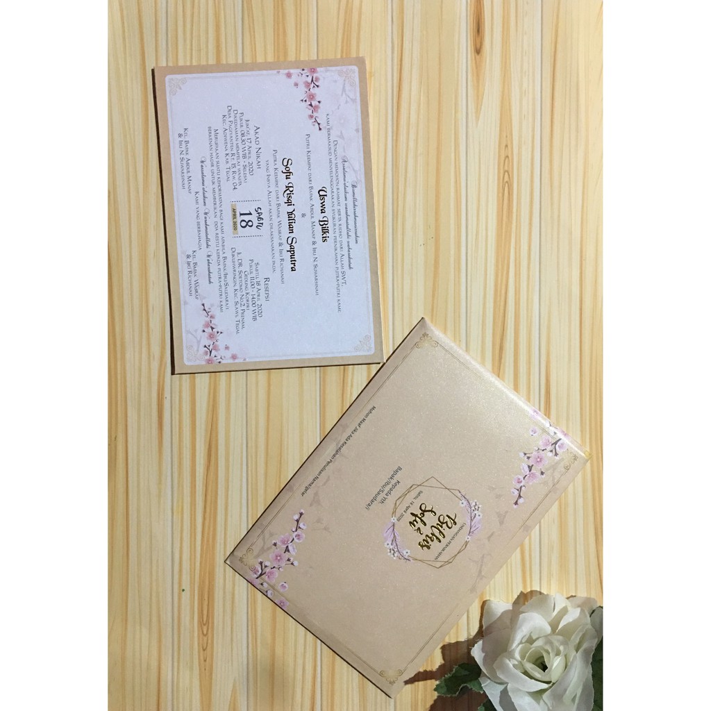 Jual Undangan Pernikahan Hard Cover Landscape | Shopee Indonesia
