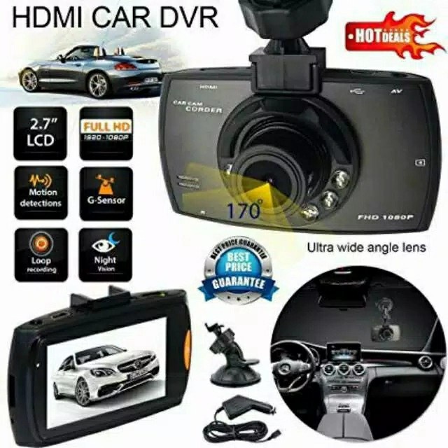 Jual Kamera Mobil Depan DVR G30 Recorder Full HD 1080P Dashcam Car ...