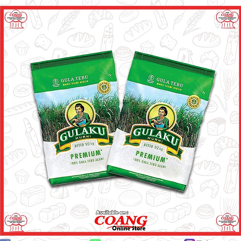Jual GULAKU PREMIUM PUTIH 500 GR - GULA 100% TEBU ASLI | Shopee Indonesia