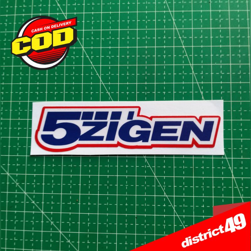 Jual Stiker Print and Cut laminasi tahan air - Sticker 5 ZIGEN - Stiker Motor Mobil dan Helm ...