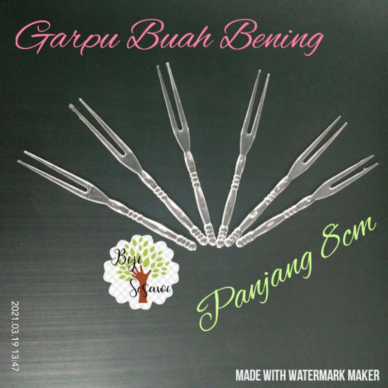 Jual Garpu kue / buah bening | Shopee Indonesia