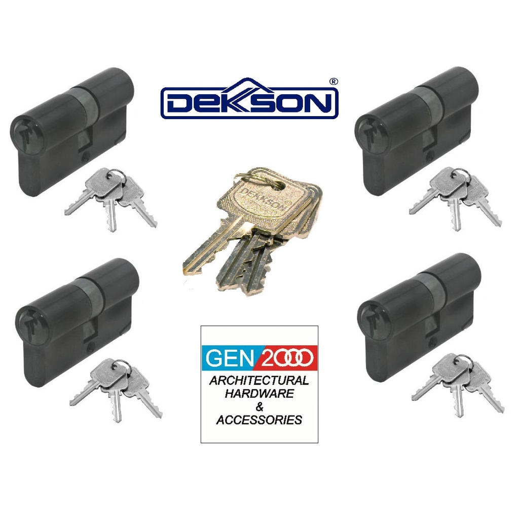 Jual Kunci Master Silinder Dekkson DC DL 60 MM BLACK Master Key Hitam 6 ...