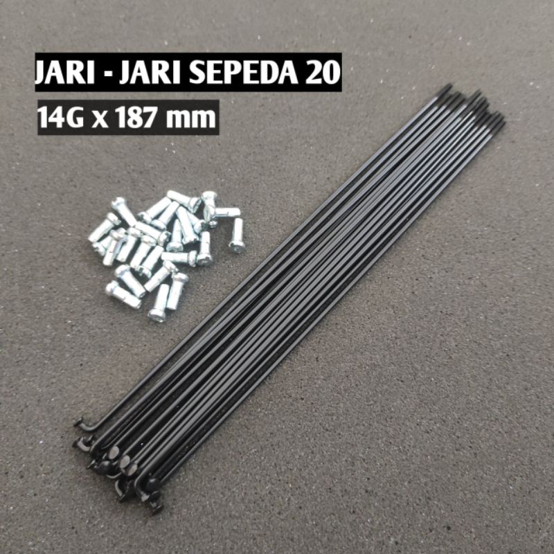 Jual Jari Jari Sepeda 20 Inch Spoke Jarijari Ruji 14G x 187 mm Sepeda ...