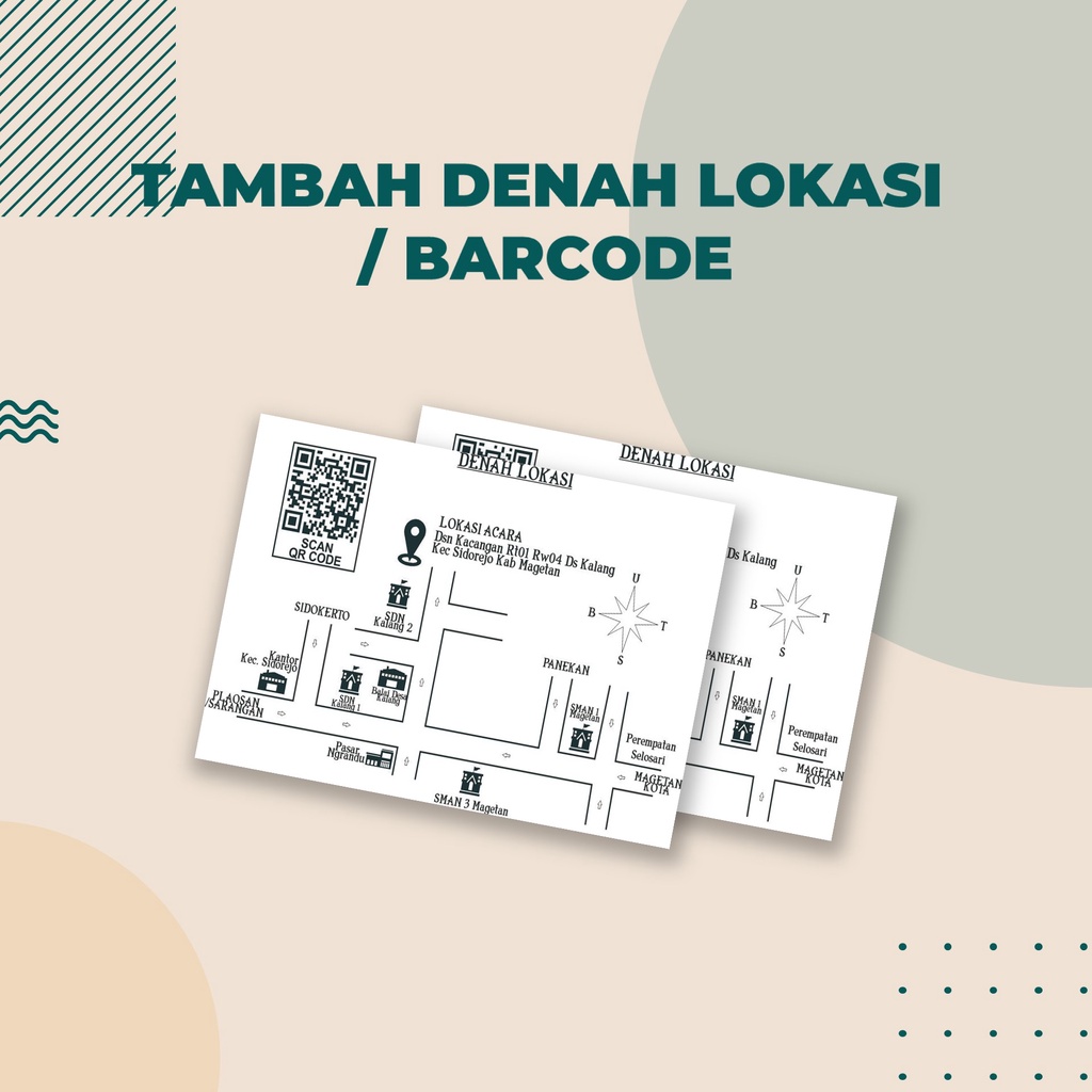Jual Denah Lokasi atau Barcode Undangan | Shopee Indonesia