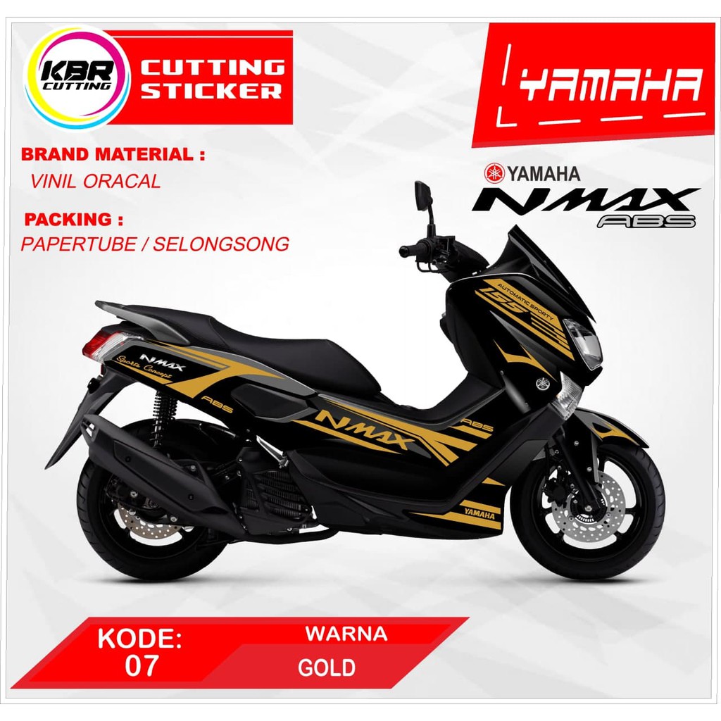 Jual Cutting Sticker Nmax ABS Striping Motor Stiker Yamaha Nmax 155 ABS ...