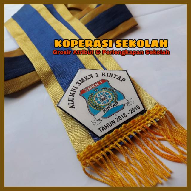 Jual Kalung Medali Wisuda / Samir dan Pin Gordon Stainless Model Peniti ...
