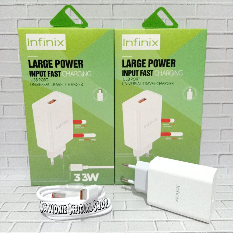 Jual Charger Casan Cas INFINIX NOTE 10 PRO NFC Original 33W TYPE C Super Charging | Shopee Indonesia