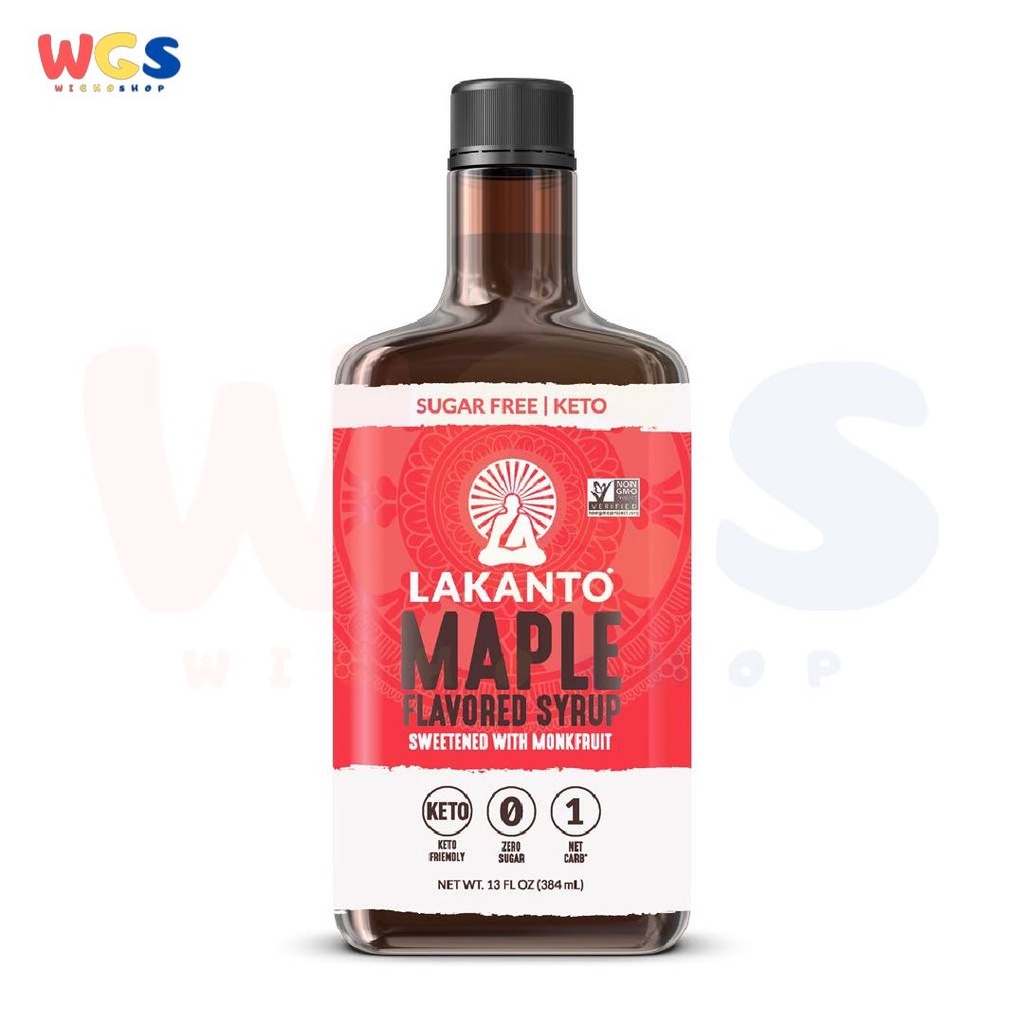 Jual Lakanto Maple Flavoured Syrup Sweetened With Monkfruit 13oz 384ml ...