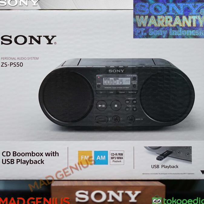 Jual Sony ZS-PS50 / ZS PS50 / ZSPS50 Black HiFi System Radio dan CD ...
