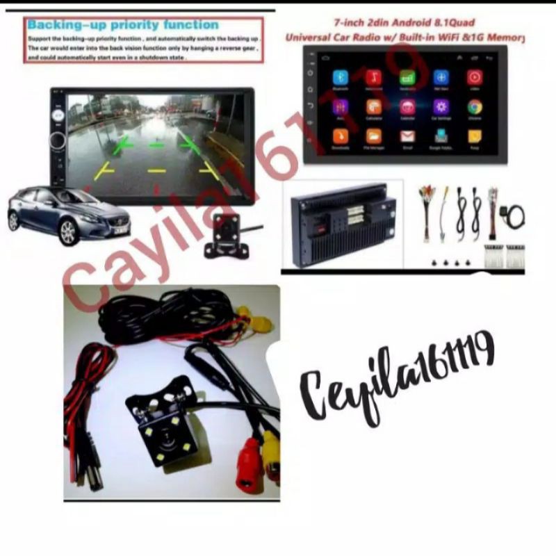 Jual Head unit double din Tape 7" inch android GPS & Camera mobil all ...